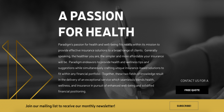 Winnipeg Based Paradigm Insurance Announces Launch Of Their New Website ...